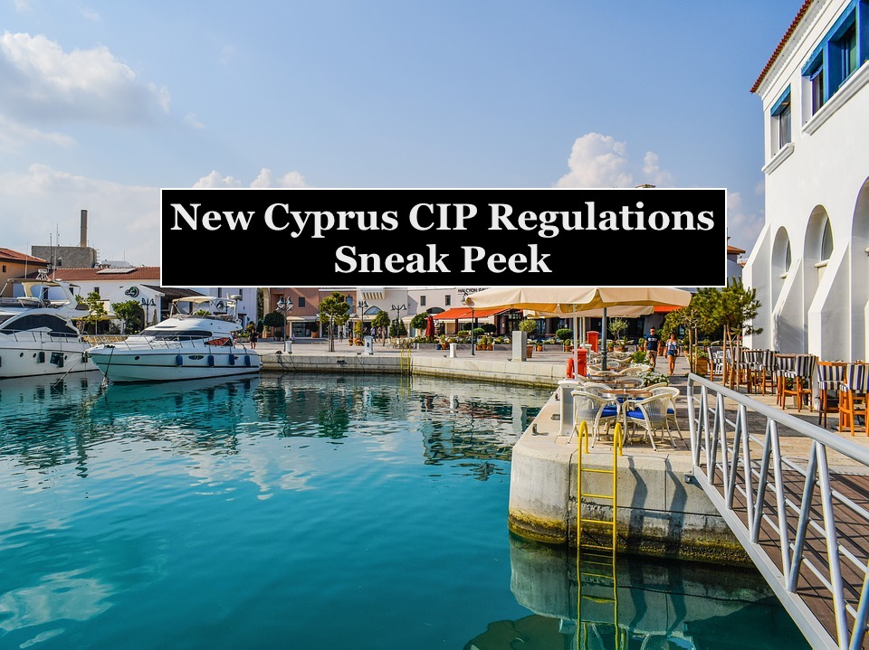 Breaking: Cyprus Developers May No Longer Promote CIP - New Regulations ...