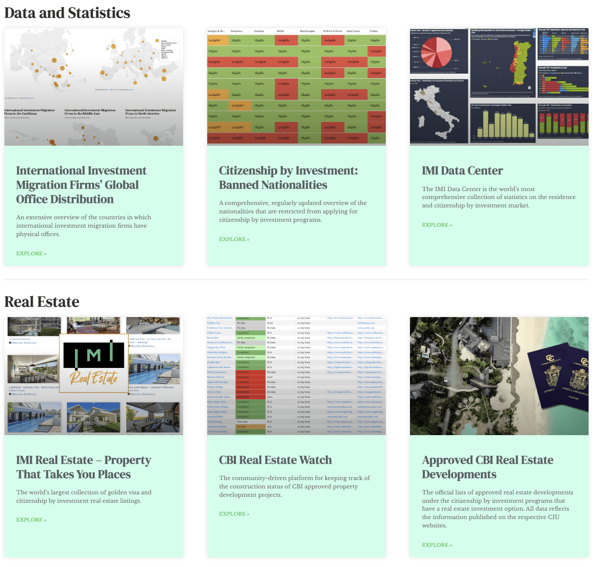 IMI Tools and Resources - IMI - Investment Migration Insider