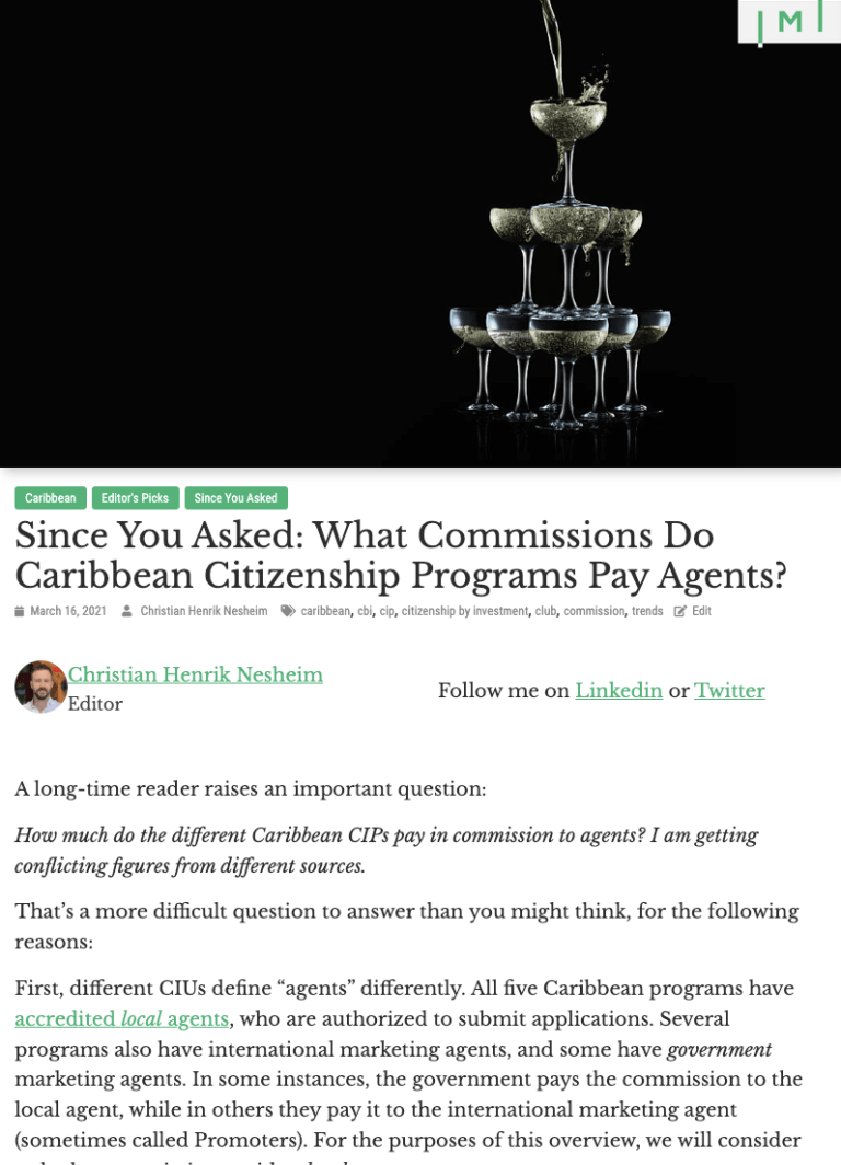 IMI Pro - IMI - Investment Migration Insider