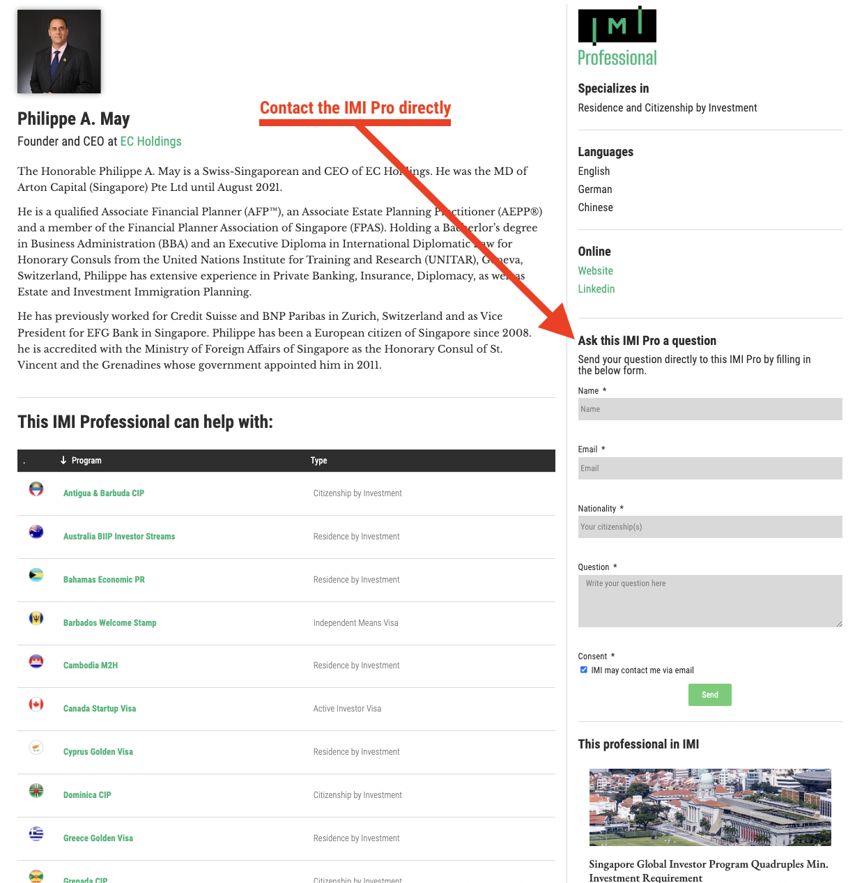 IMI Professionals and IMI Program Finder: Set Up Your Profile and Get ...
